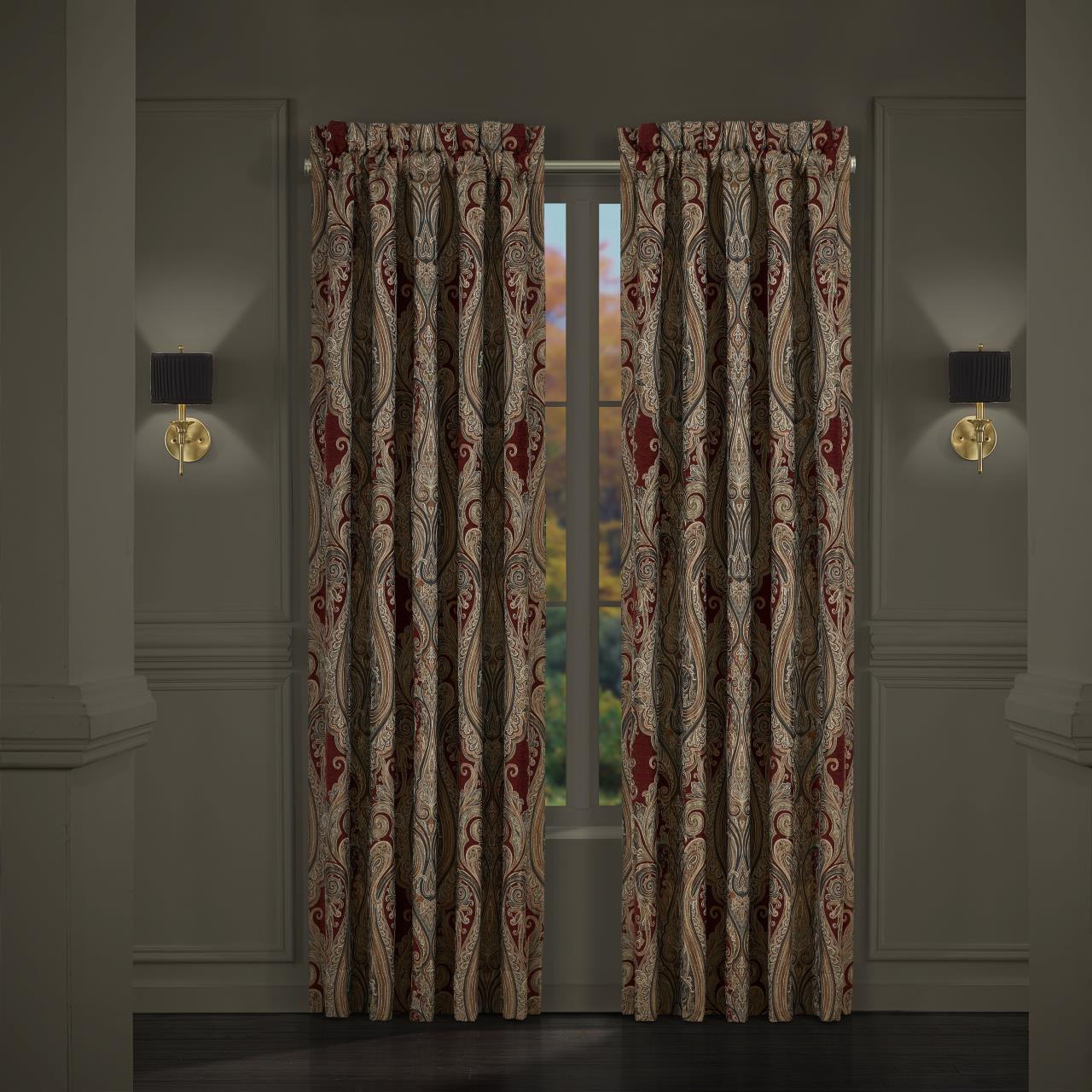 Garnet Red Curtains by J Queen New York | Paul's Home Fashions