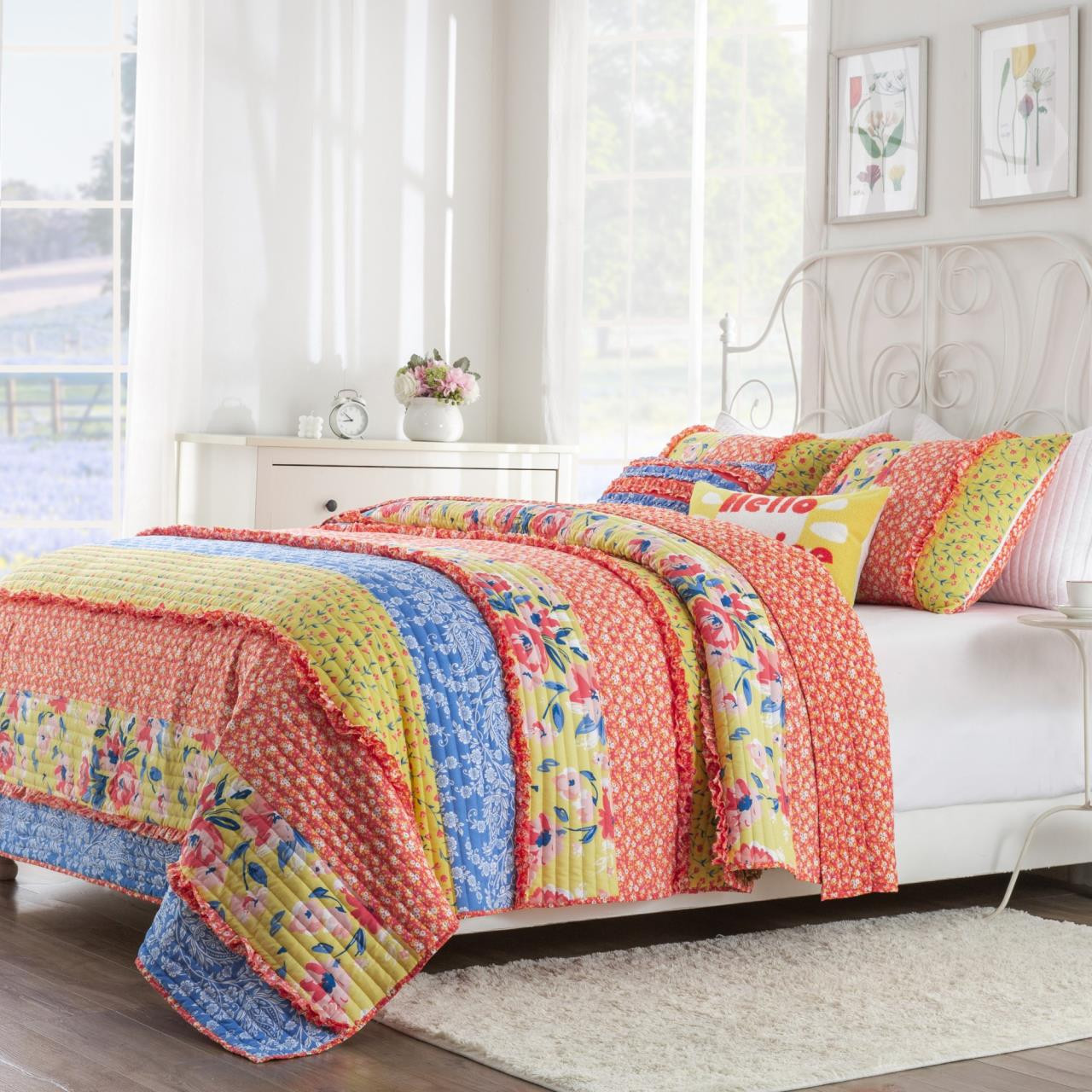 Skylar Calico Quilt Set by Greeenland Home Fashions | Paul's Home Fashions