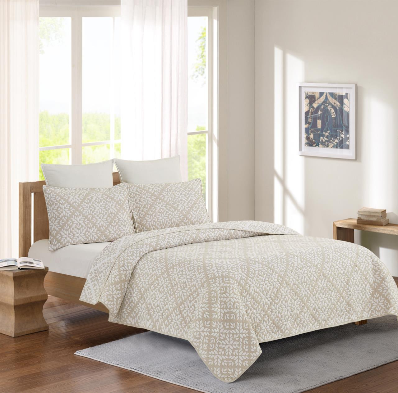 Natural Leaves Coverlet Collection by C&F Home | Paul's Home Fashions
