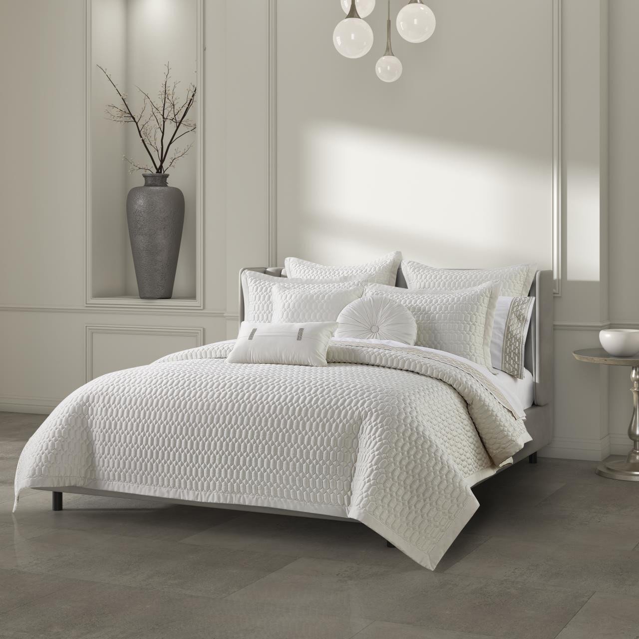 Brilliance Ivory Quilt Collection by J Queen New York | Paul's Home ...