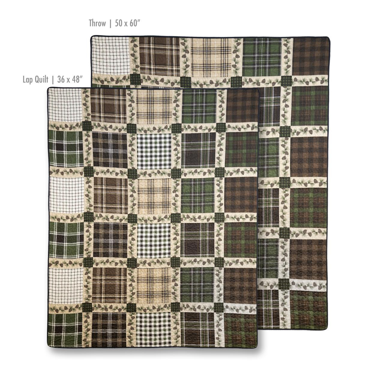 Pine Patch Lap Quilt by Donna Sharp - Paul's Home Fashions