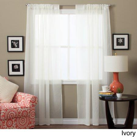 Lucerne Textured Sheer Curtains by Ricardo - Paul's Home Fashions