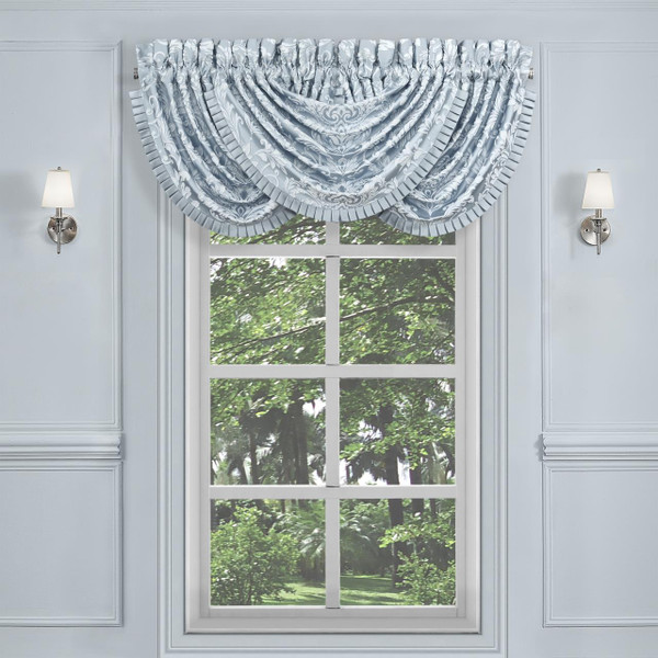 Malita Powder Blue Waterfall Valance by J Queen New York | Paul's Home ...