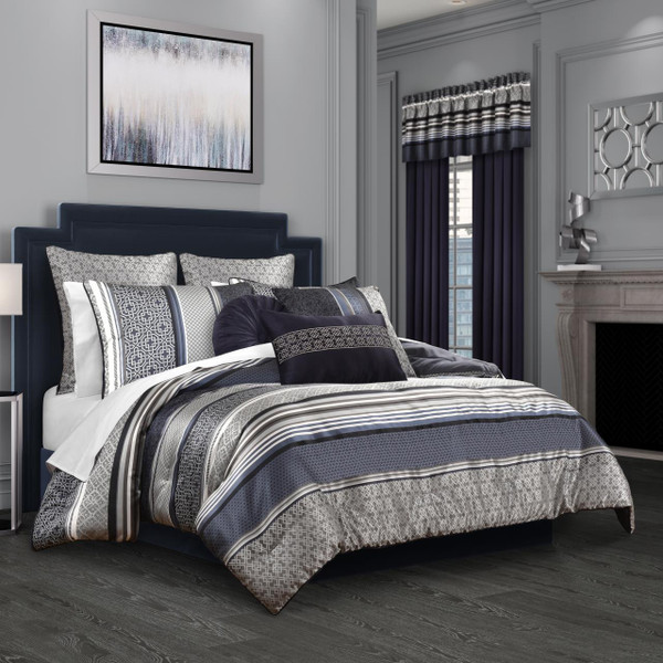 Carlisle Indigo Comforter Set by Royal Court | Paul's Home Fashions