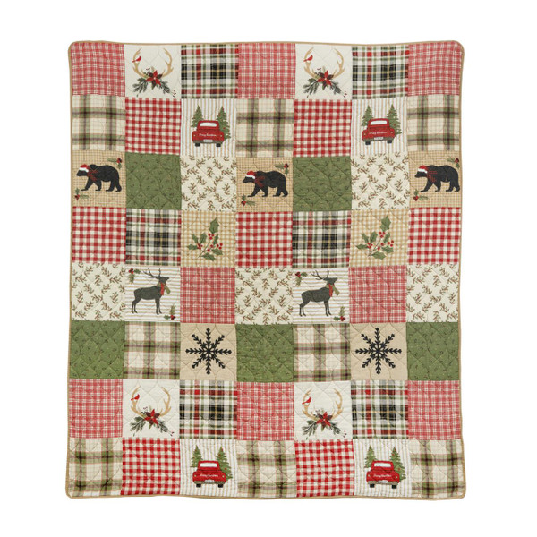 Holly Forest Throw Blanket by Donna Sharp - Paul's Home Fashions