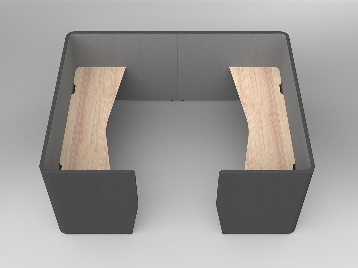 Mod Team 4 Person Activity Based Workstation - Urban Hyve