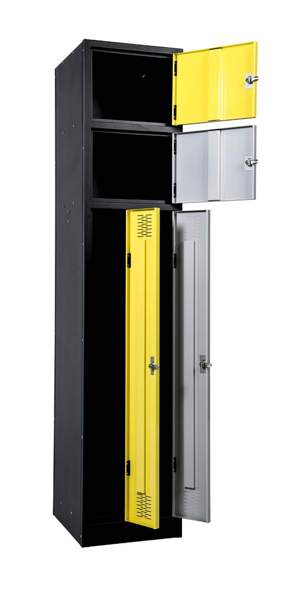 Dual Compartment Steel Lockers - Urban Hyve