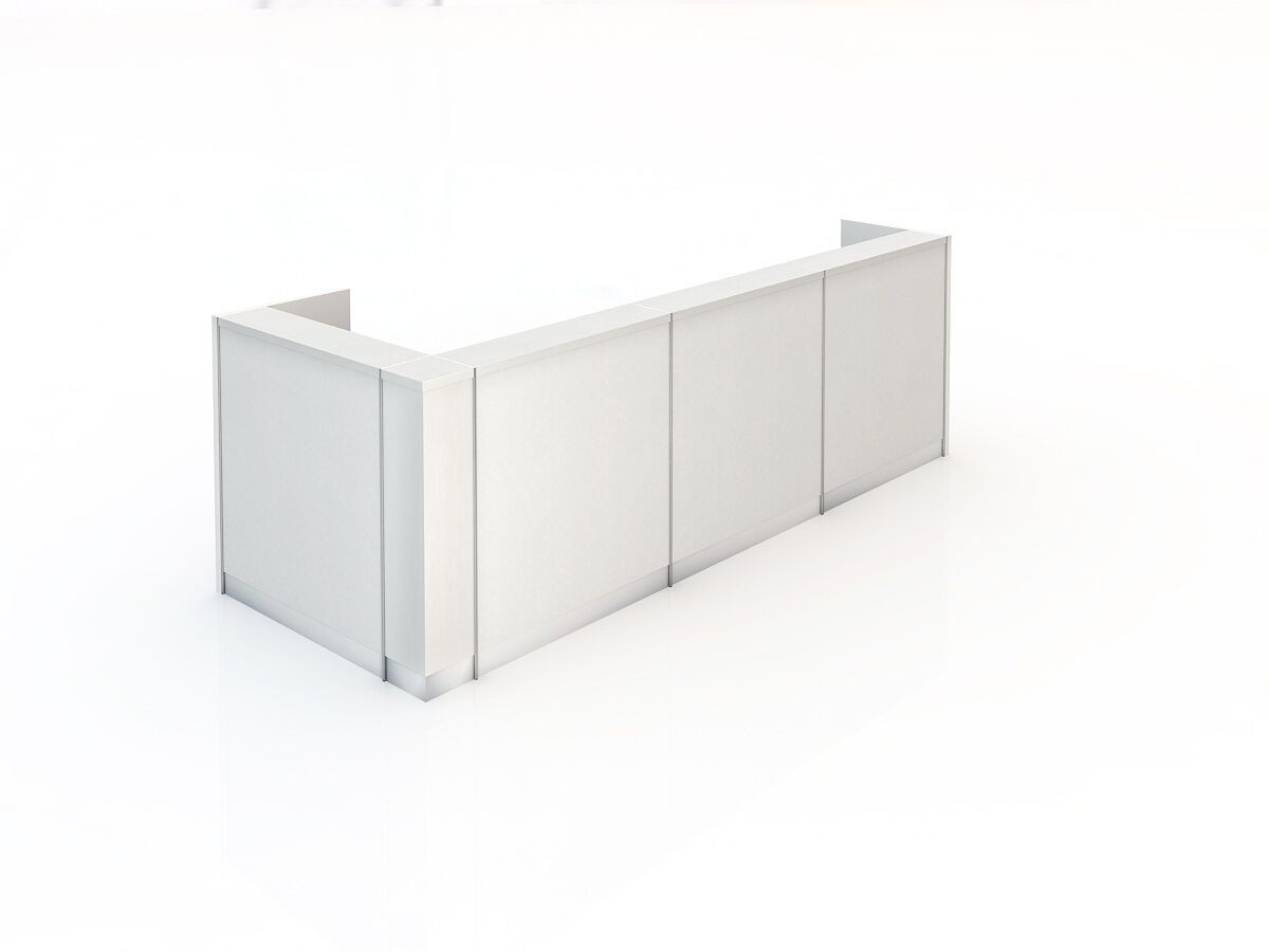 Kent 122 Large Corner Reception Counter - Urban Hyve