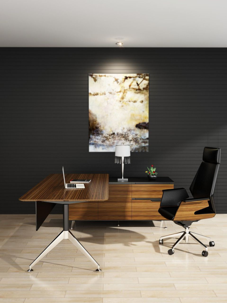 Novara Designer Executive Corner Office Desk with Lockable Storage ...