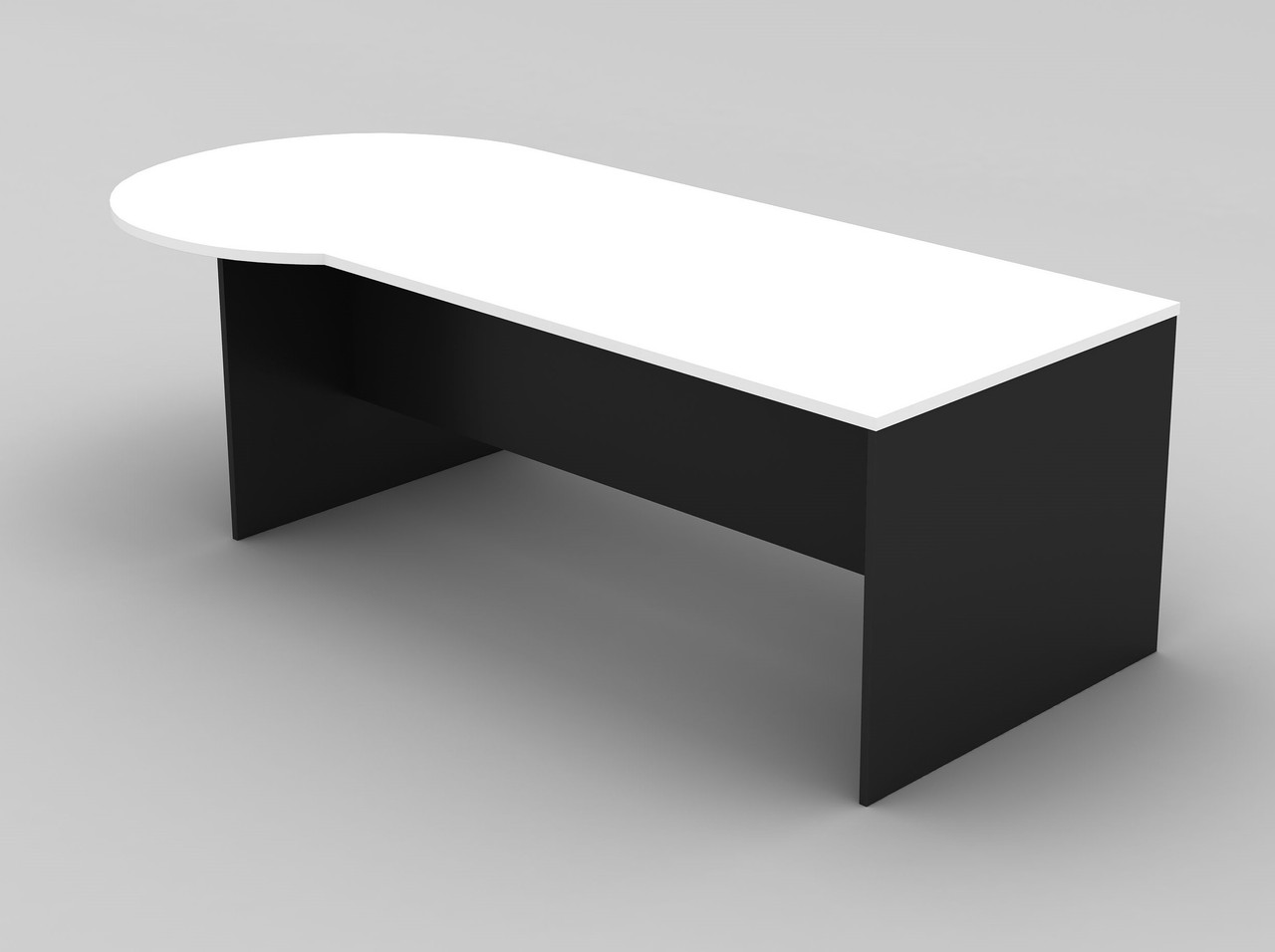 OM P Shape Office Desk with Top 25mm - Urban Hyve