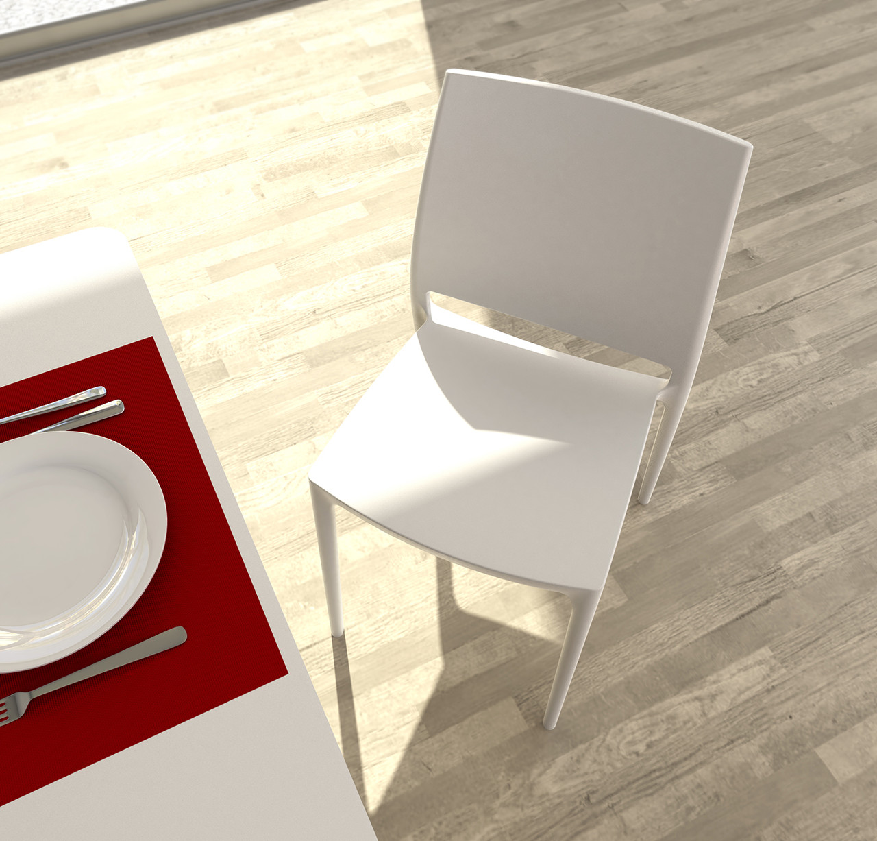 Maya Plastic Cafe Chair - Stackable - Urban Hyve