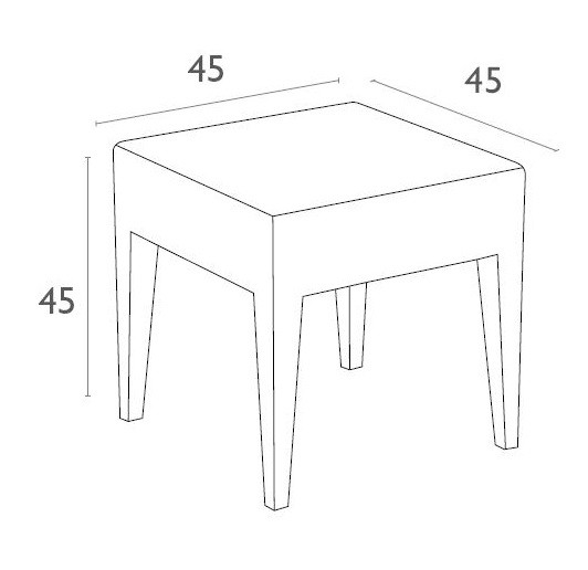 Tequila Outdoor Side Coffee Table - Urban Hyve