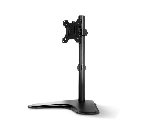 Single HD LED Monitor Arm Freestanding Stand - Black - Urban Hyve