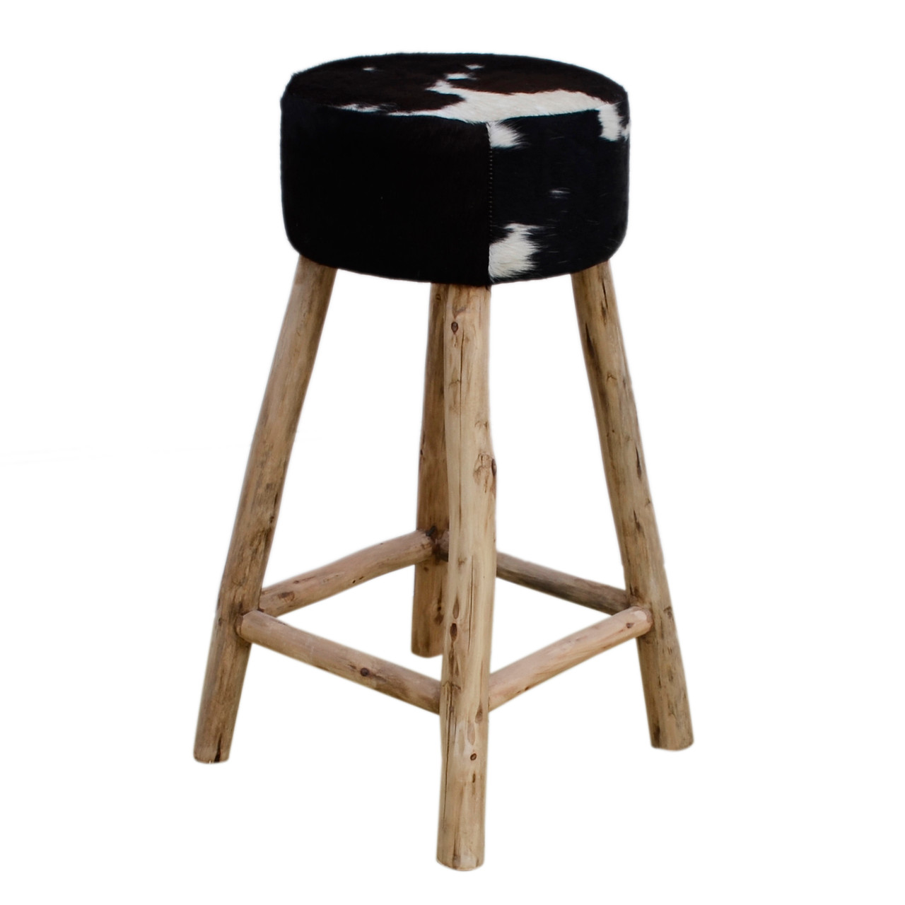 Matilda Cowhide Stool - Urban Hyve