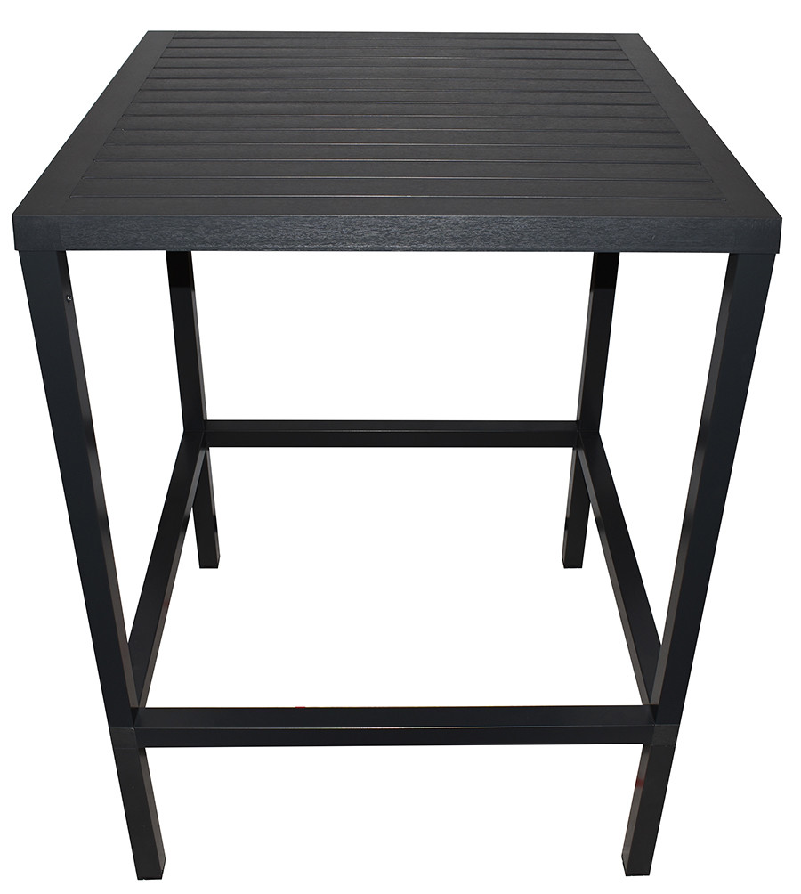 Aluminium Cube 800mm Bar Table - Urban Hyve