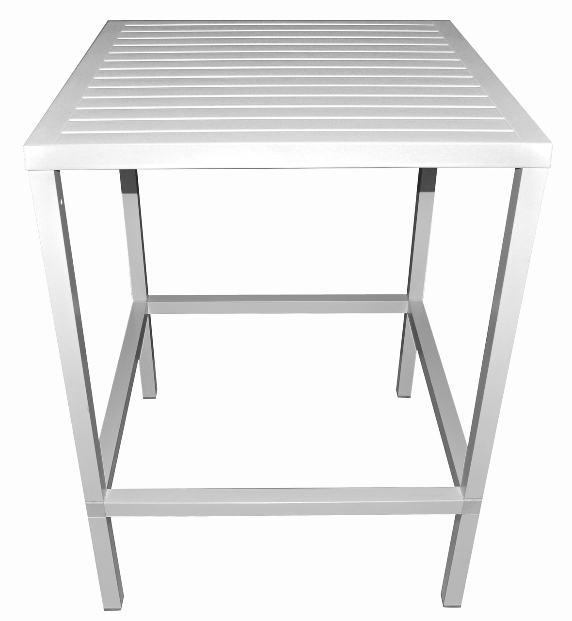 Aluminium Cube 800mm Bar Table - Urban Hyve
