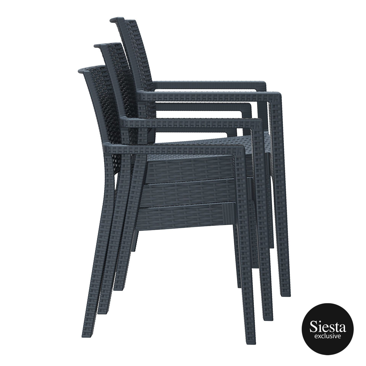 5 Piece Resin Rattan Outdoor Dining Setting - Urban Hyve