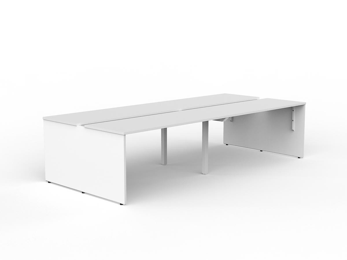 Blaze 4 Person Double Sided Desk - Urban Hyve