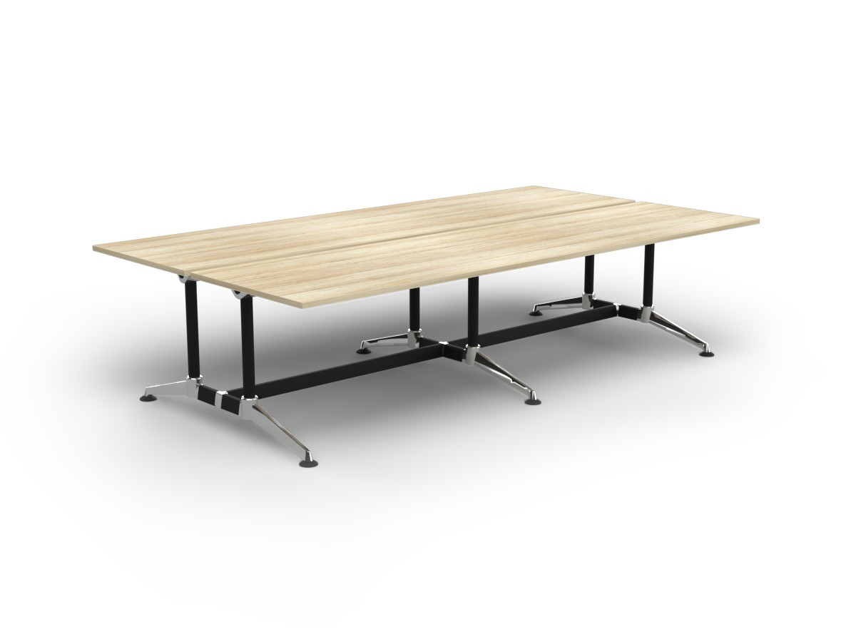 Moderni 4 Person Double Sided Desk - Urban Hyve