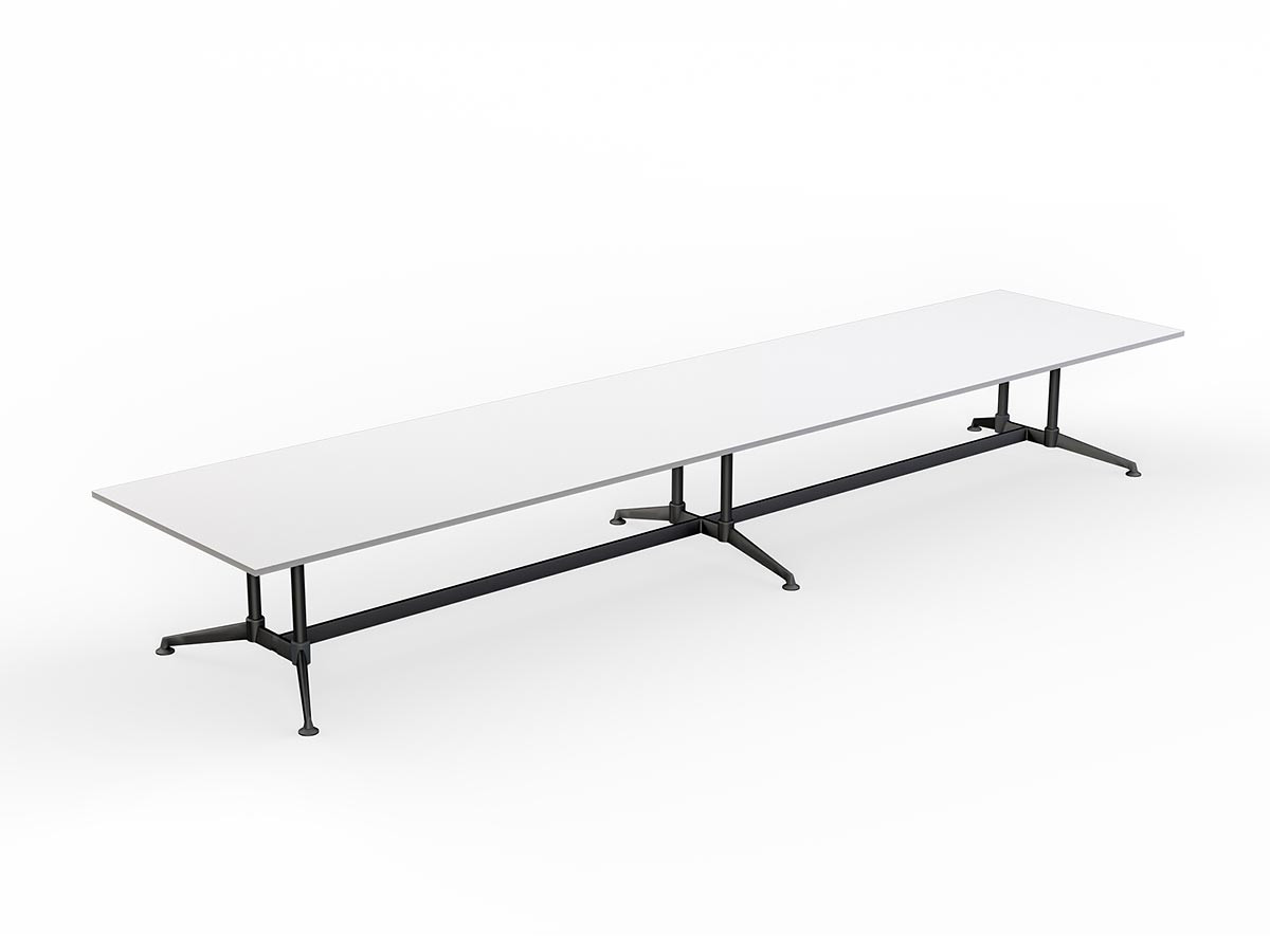 Simple Black Frame Meeting Table - Urban Hyve