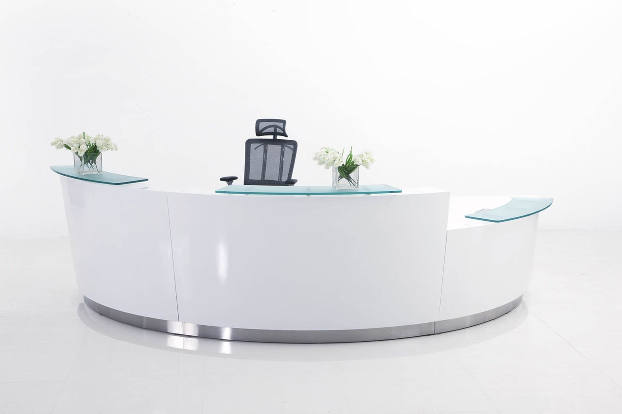 Evo Three Person Reception Counter - Urban Hyve