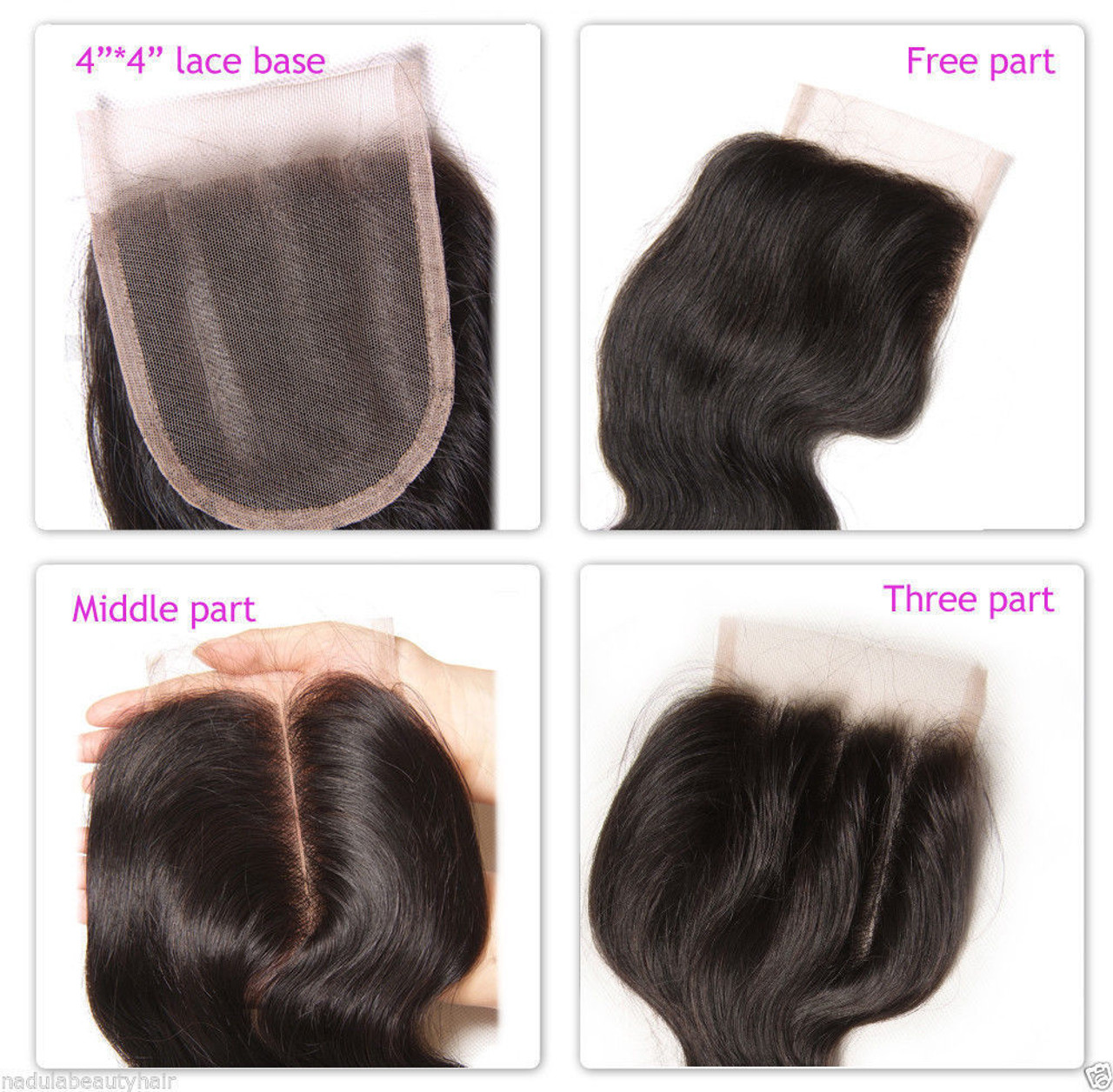 Remeehi Brazilian Remy Hair Body Wave Lace Closure 100 Unprocessed
