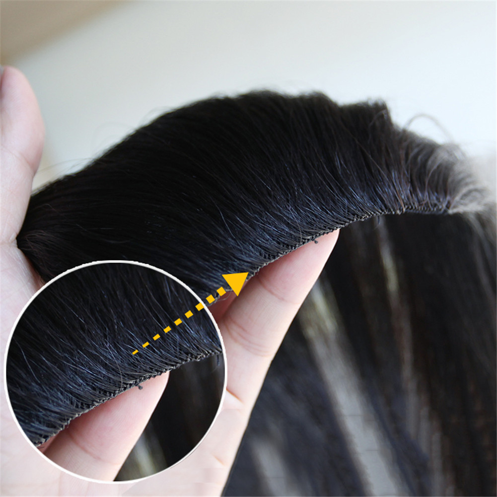 Remeehi Nature Straight Men Human Hair Wiglet Wiglet Hair Replacement ...