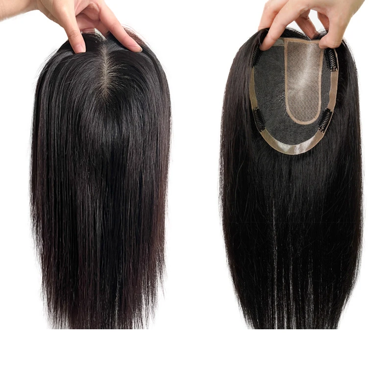 RemeeHi Seamless Silk Base Large Cover Loss Hair Top Piece Wiglet Wig ...
