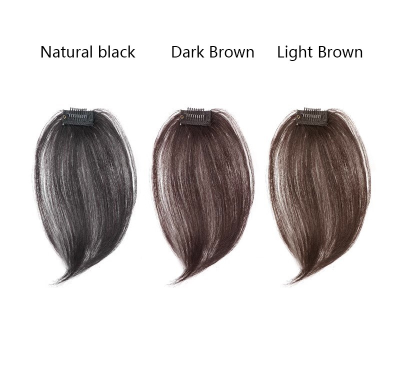 Remeehi Middle Part Fringe Neat Wispy Bangs 100% Real Human Hair ...