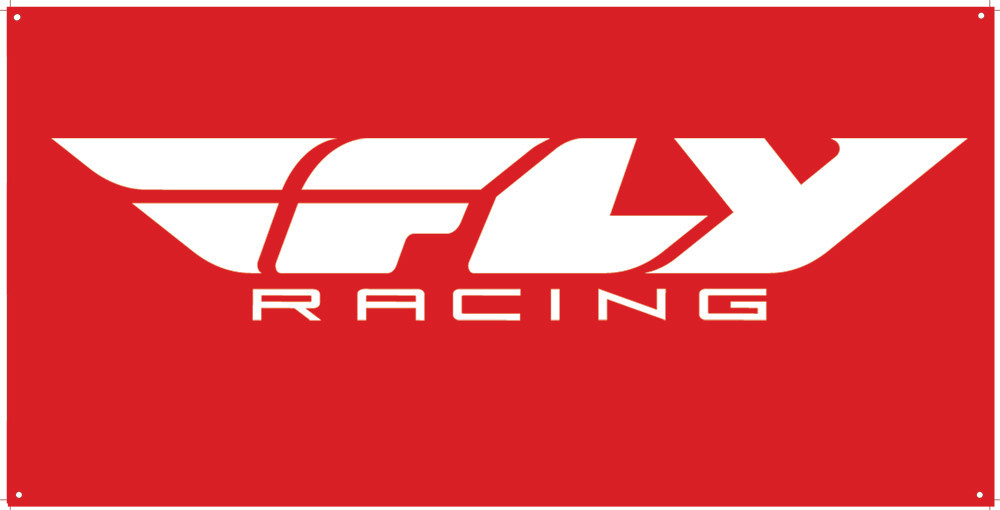 Fly Racing Logo Banner | Red - Cycle Sport LLC