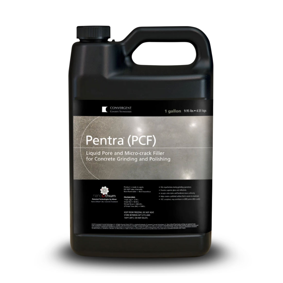Pentra (PCF) Liquid pore and micro-crack filler for concrete grinding ...