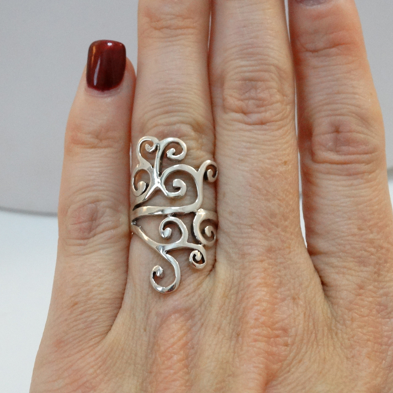 Fancy Lines Ring in Sterling Silver | FashionJunkie4Life.com