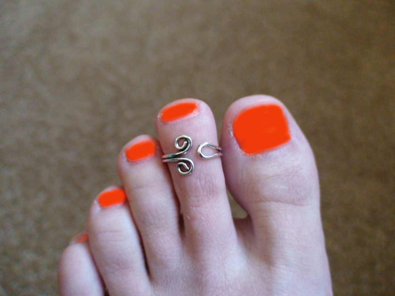 Sterling Silver Adjustable Spiral Toe Ring | FashionJunkie4Life.com