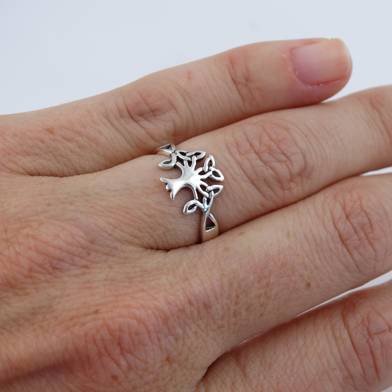 Sterling Silver Trinity Celtic Tree of Life Ring | FashionJunkie4Life
