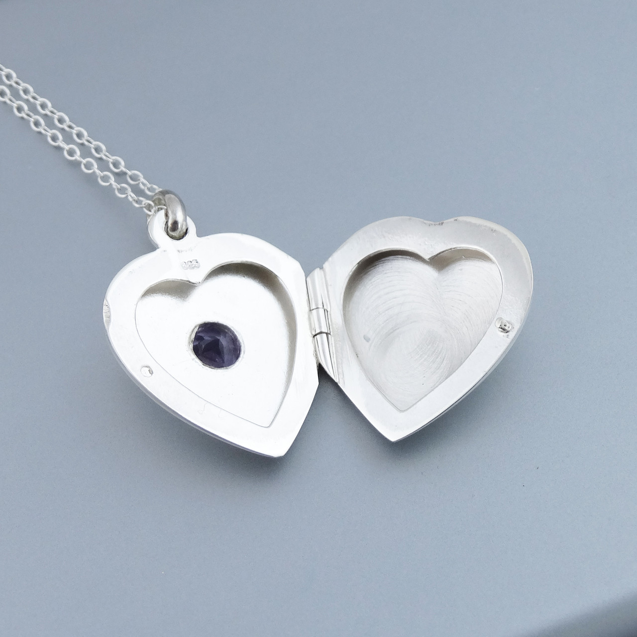 Sterling Silver 2 Photo Heart Locket | FashionJunkie4Life.com