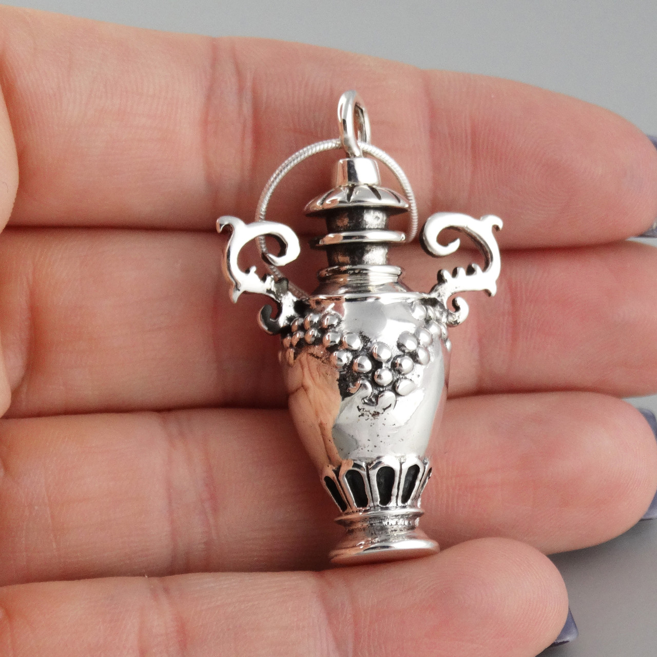 Sterling Silver Perfume Bottle Necklace | FashionJunkie4life