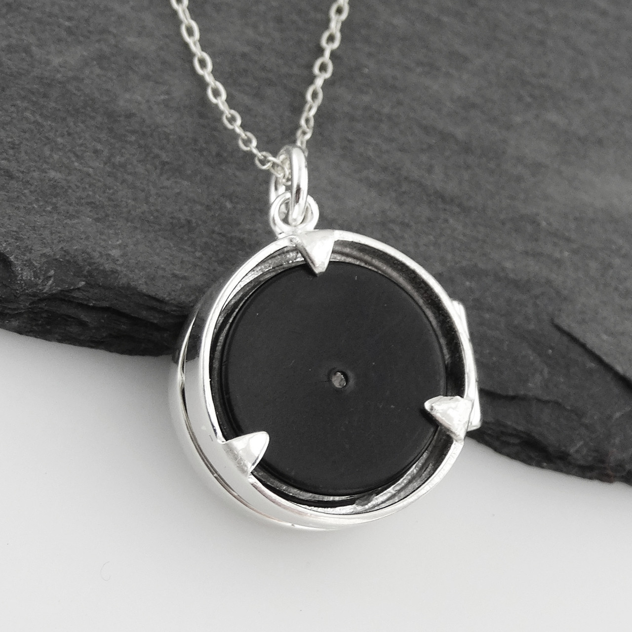 Real Working Compass Locket Necklace - 925 Sterling Silver ...