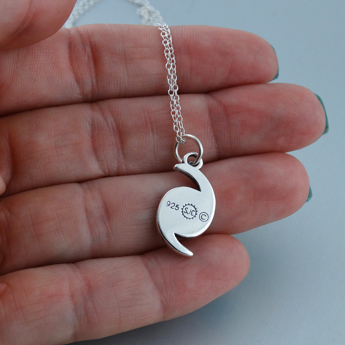 Hurricane - Sterling Silver Charm Necklace