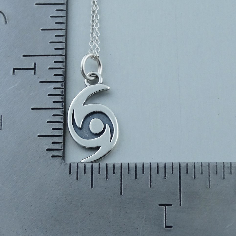 Hurricane - Sterling Silver Charm Necklace