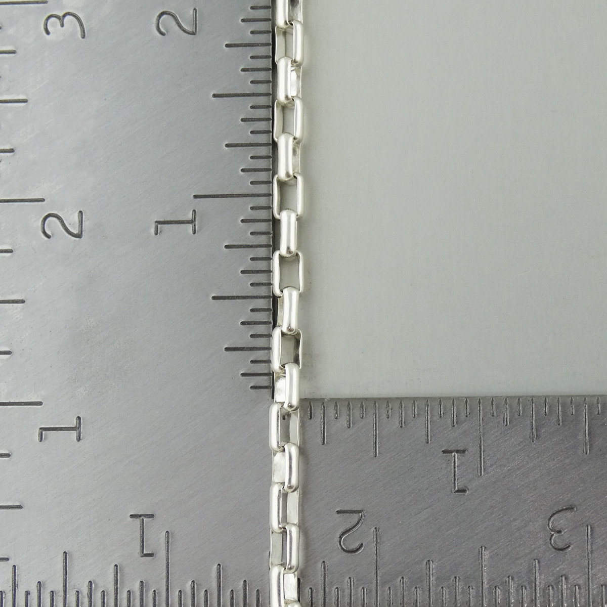 4.1mm Long Link Box Chain Necklace - 925 Sterling Silver ...