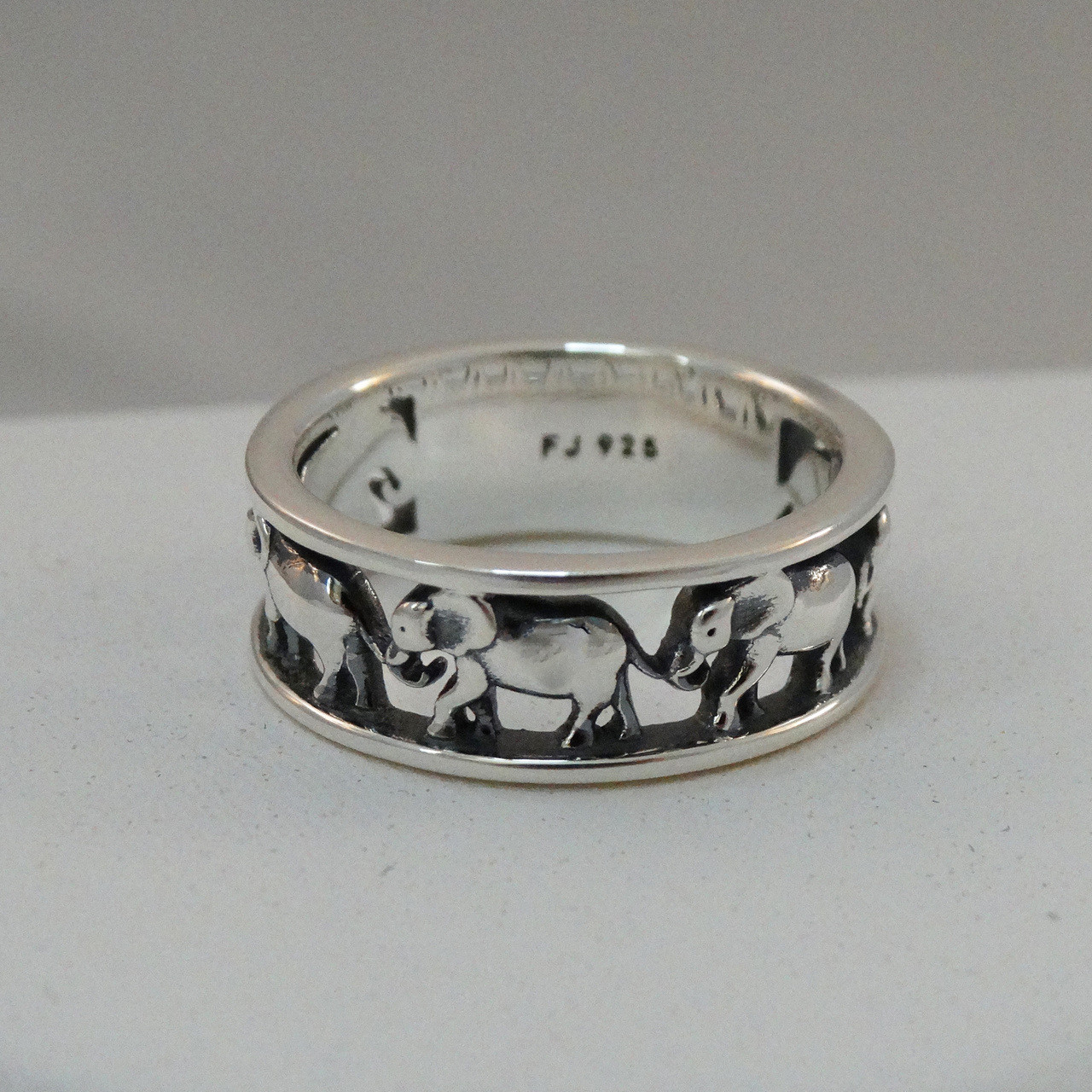 Sterling Silver Elephant Ring