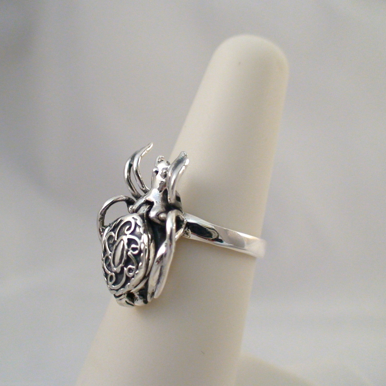 Sterling Silver Spider Poison Ring