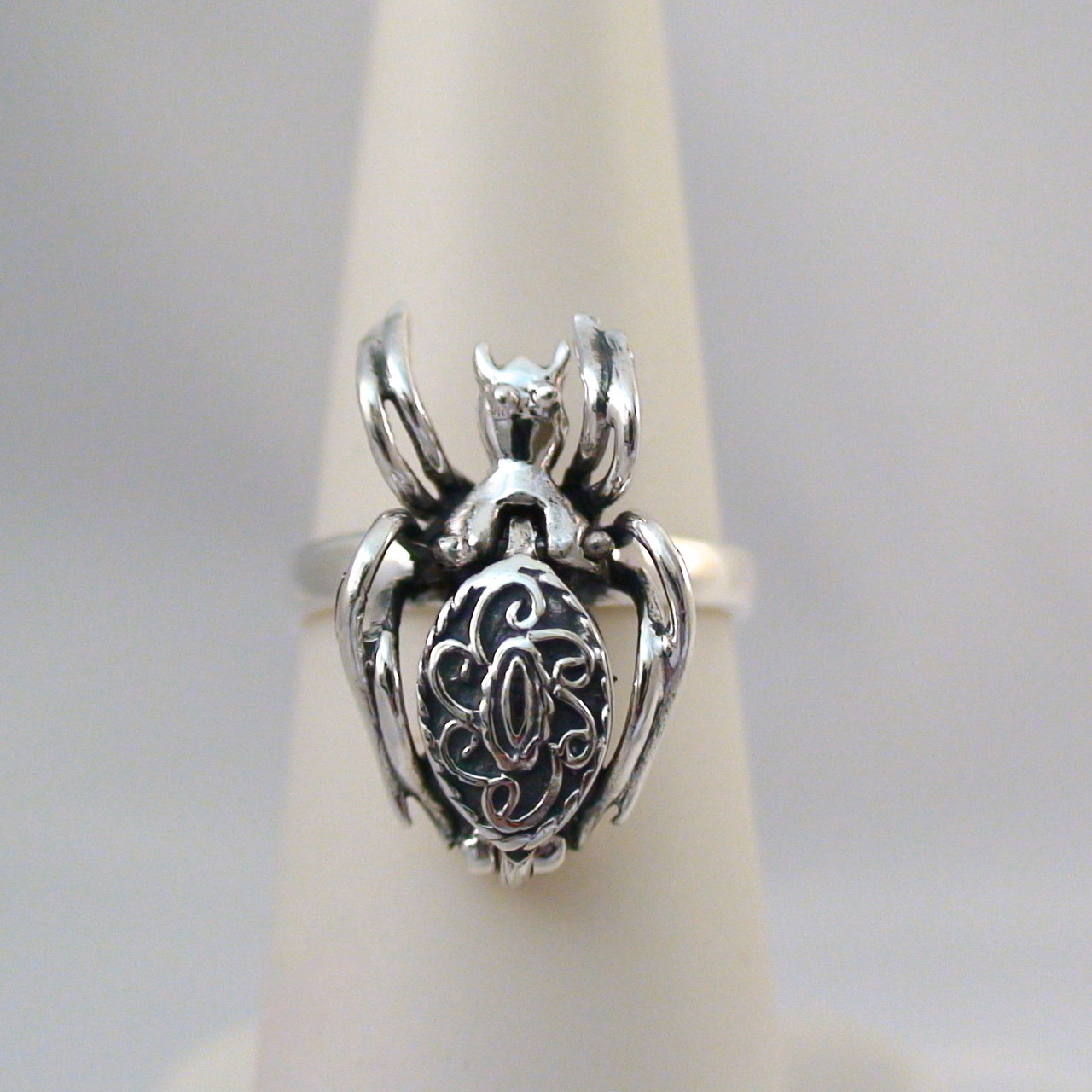Sterling Silver Spider Poison Ring