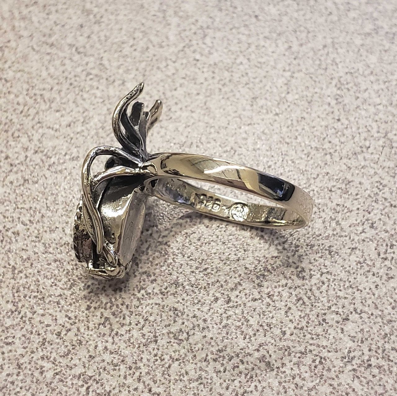 Sterling Silver Spider Poison Ring