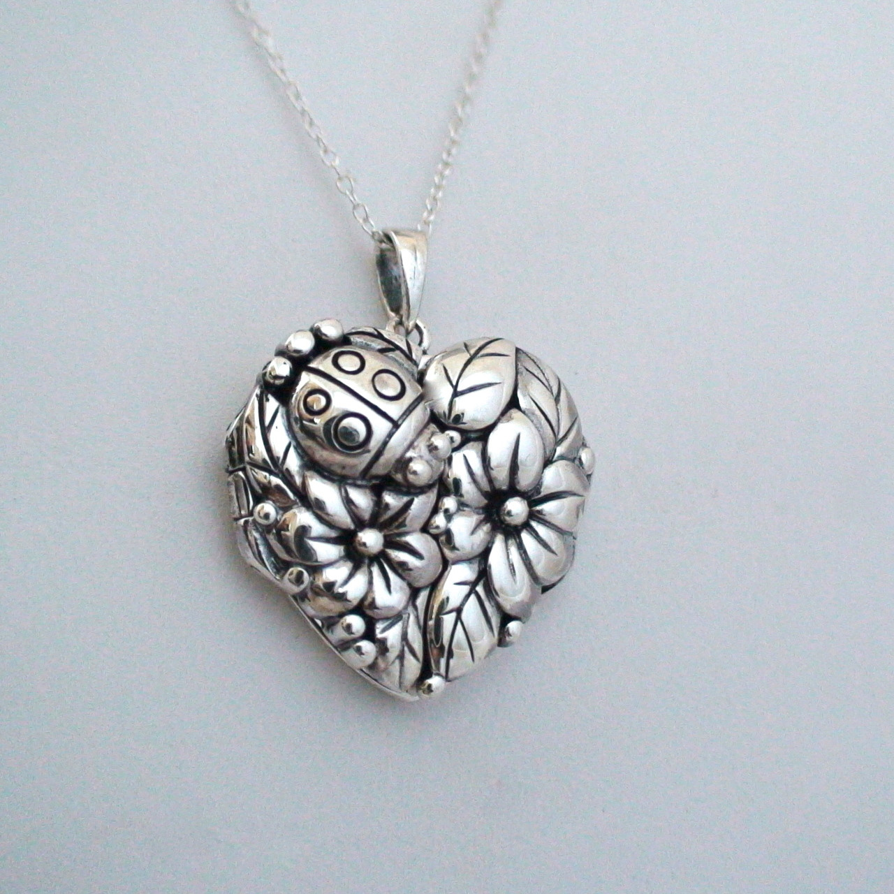 Sterling Silver Ladybug Locket