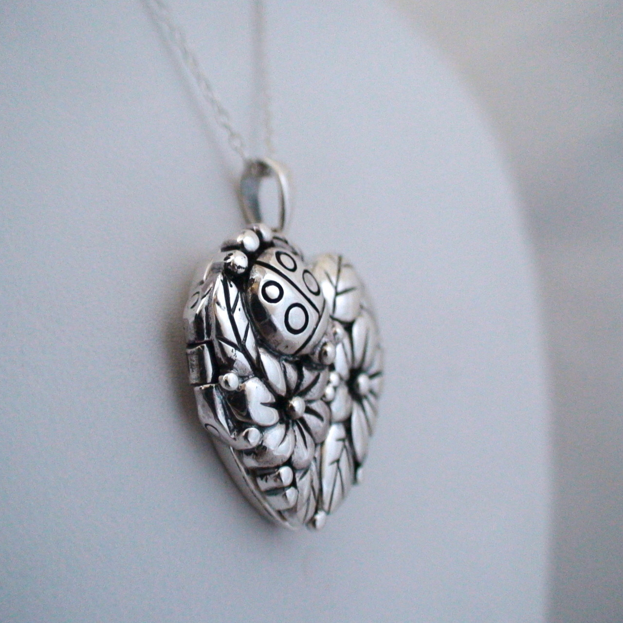 Sterling Silver Ladybug Locket