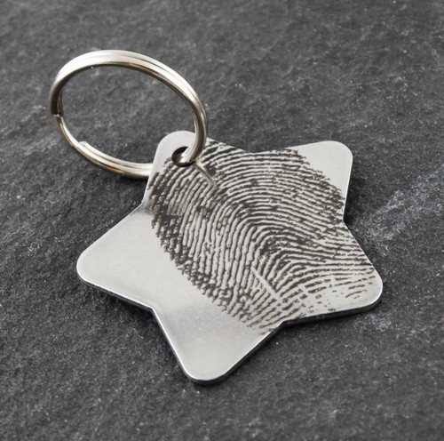 Personalized Actual Fingerprint Keychain | FashionJunkie4Life