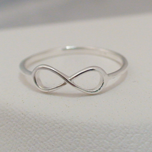 Sterling Silver Dainty Infinity Ring