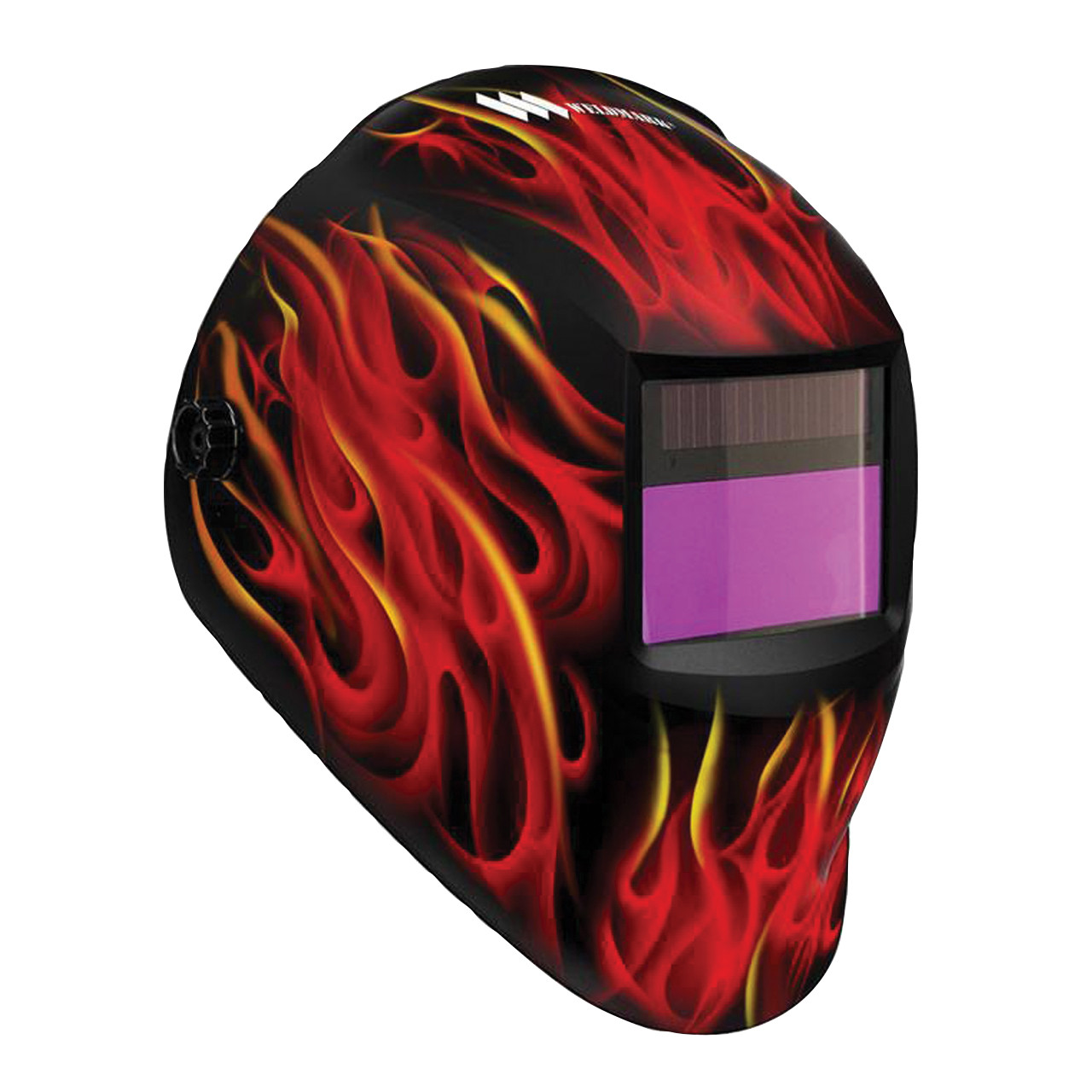 Weldmark - Red Flame Steel Works Series Welding Helmet - RAM Welding Supply