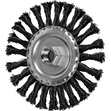 PFERD - 5" X 5/8"-11 Threaded Carbon Steel Full Cable Twist Knot Wire ...